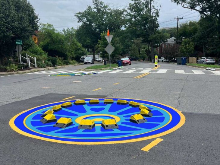 Warwick Village’s mini-roundabout getting big artistic makeover | ALXnow