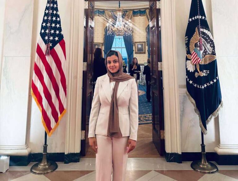 Alexandria’s ‘Girl Leading Change’ Zahra Rahimi returns to the White ...