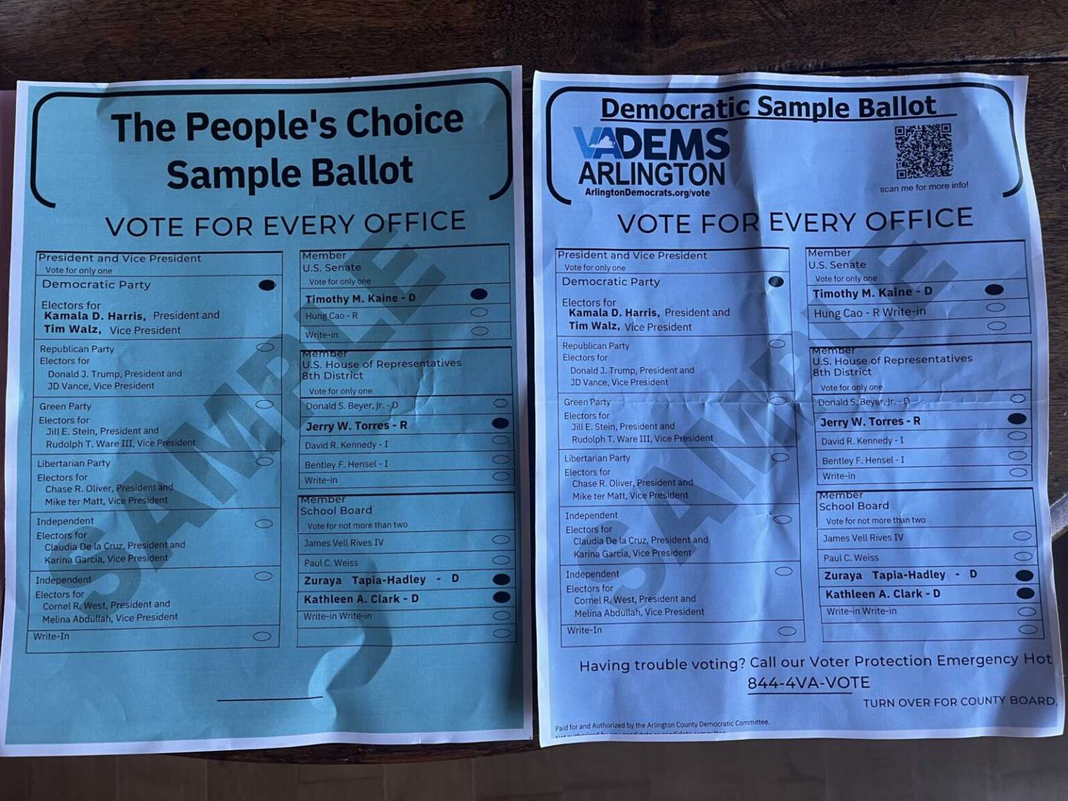NEW: Fake Democratic sample ballots distributed at Alexandria polling ...