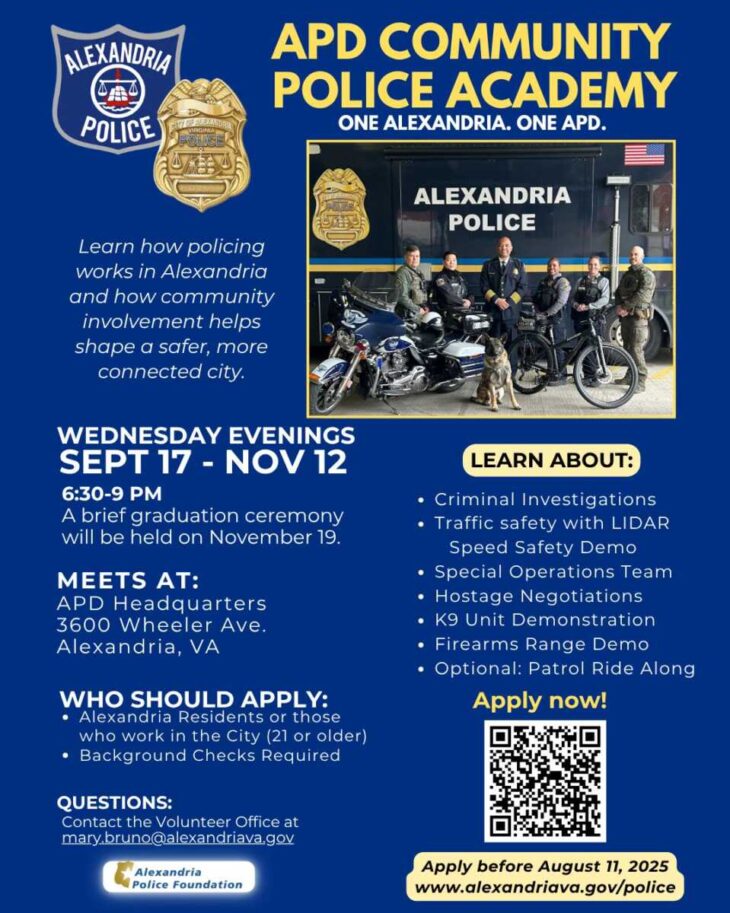 Notes: Alexandria Community Police Academy returns, offering residents ...