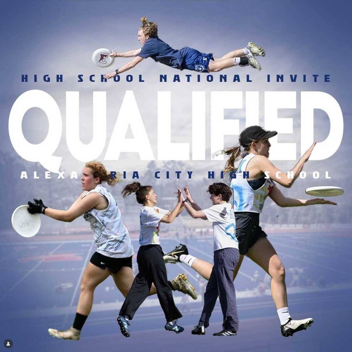 Alexandria City High School’s Gxrls Ultimate Frisbee Team competing in ...