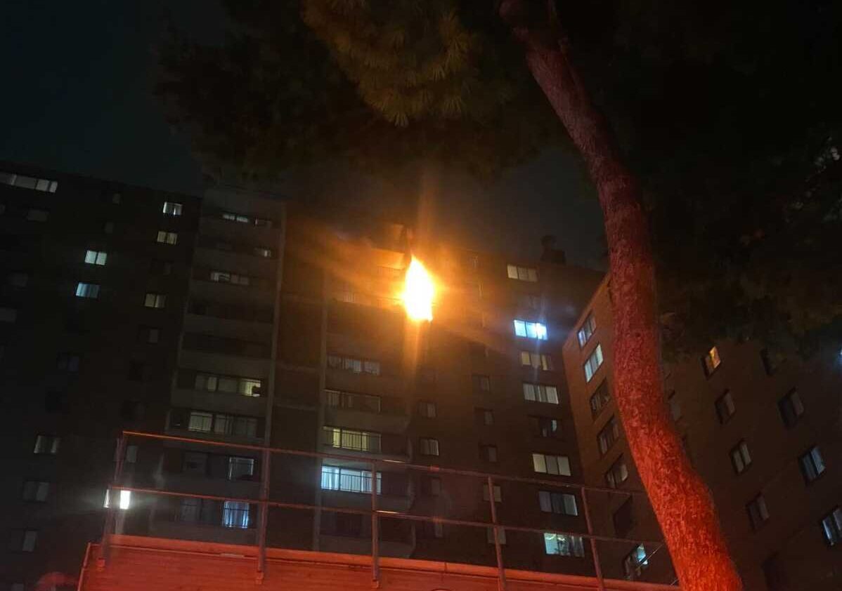 AFD extinguishes fire at Landmark high-rise, transporting two residents ...