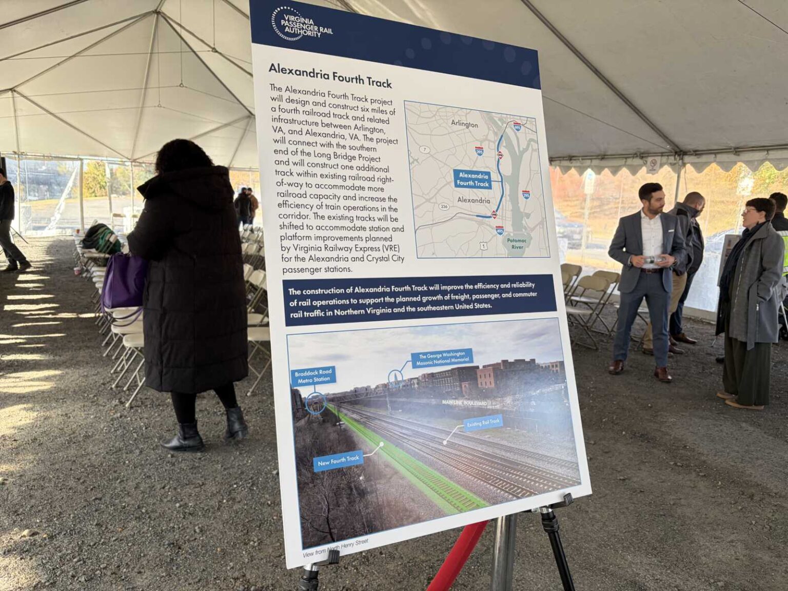 Officials break ground on railway improvement projects at Alexandria ...