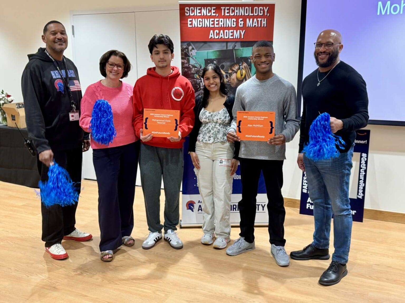 ACHS seniors surprised with $40K Amazon Future Engineers scholarships ...